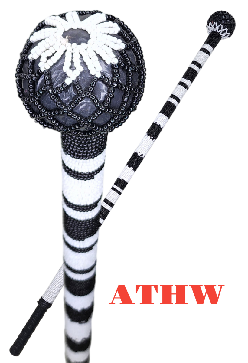 Xhosa Long Beaded Knobkerrie – African Traditional Home and Wear